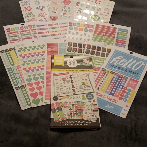 The Happy Planner | Office | Happy Planner Teacher Sticker Book | Poshmark